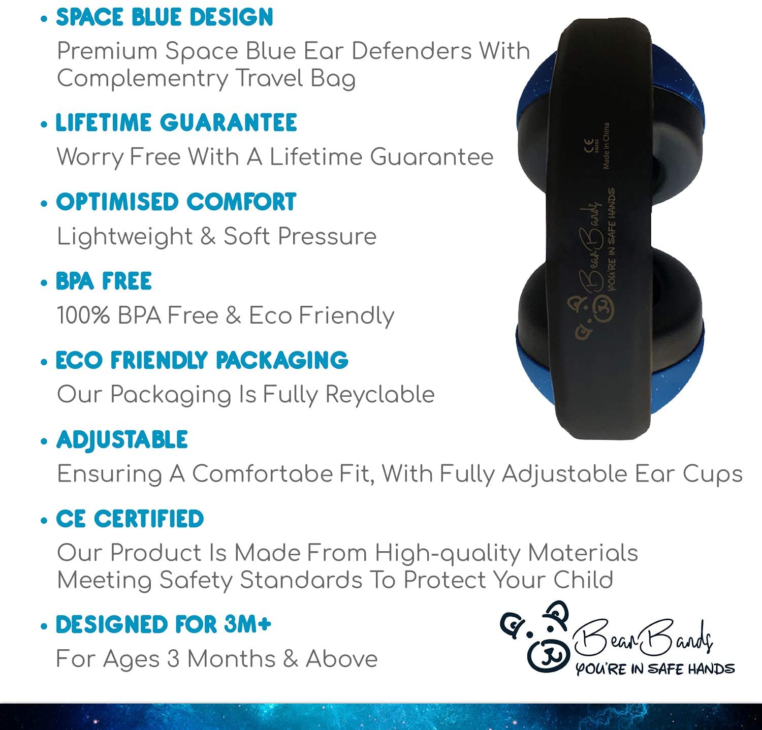 Premium Ear Defenders | FREE Travel Bag | Ideal For Fireworks, Loud ...