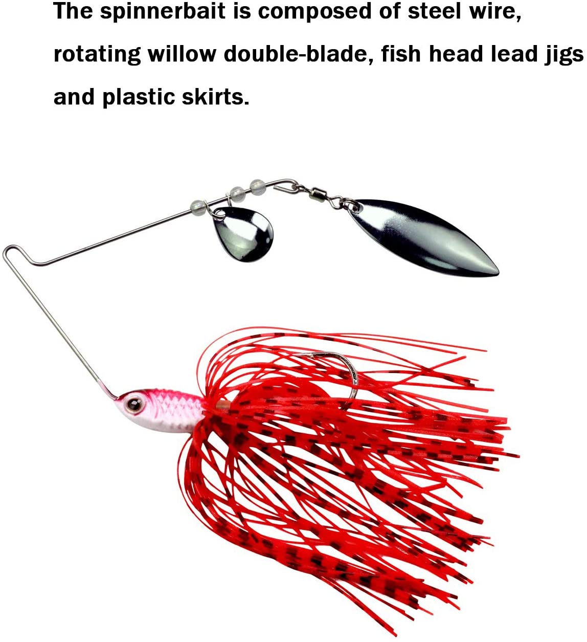 THKFISH Fishing Spinners Baits Lure Kit 14g Hard Metal Spinner Lures ...