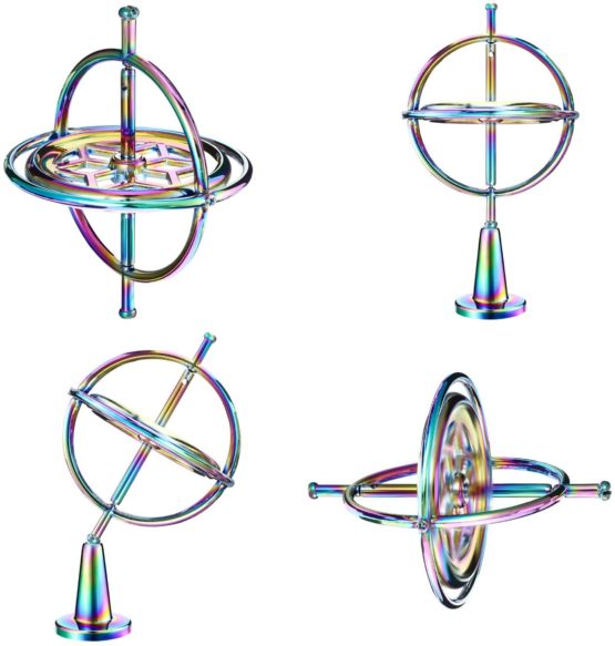 Norme Gyroscope Metal Anti-Gravity Spinning Top Gyroscope Balance Gift ...