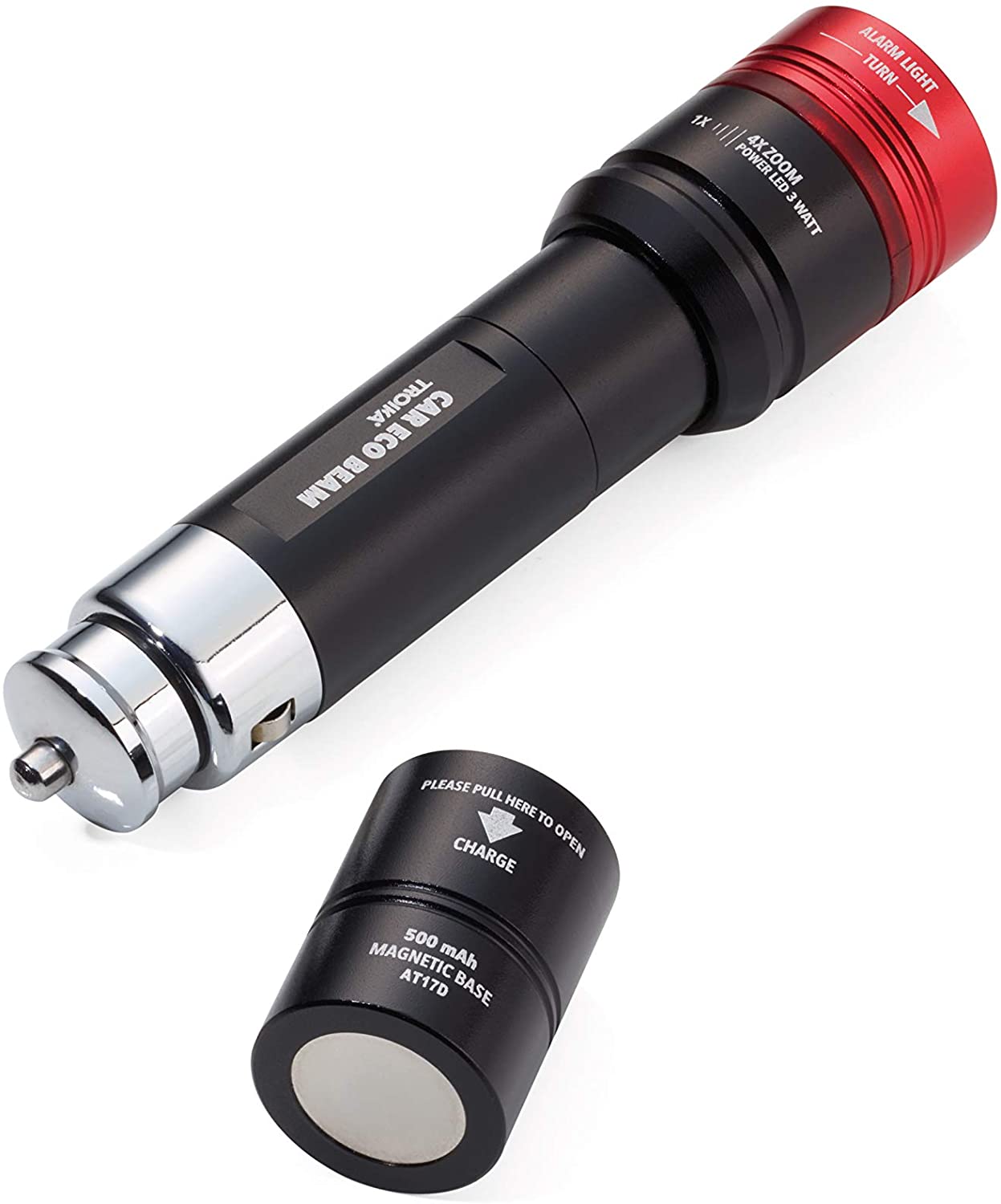 TROIKA CAR ECO Beam – TOR54/BK – Torch – White LED Light – 4 Light ...