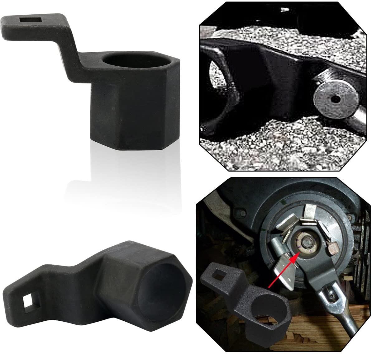 FreeTec 50mm Hex Crankshaft Crank Damper Pulley Holding Wrench Socket ...