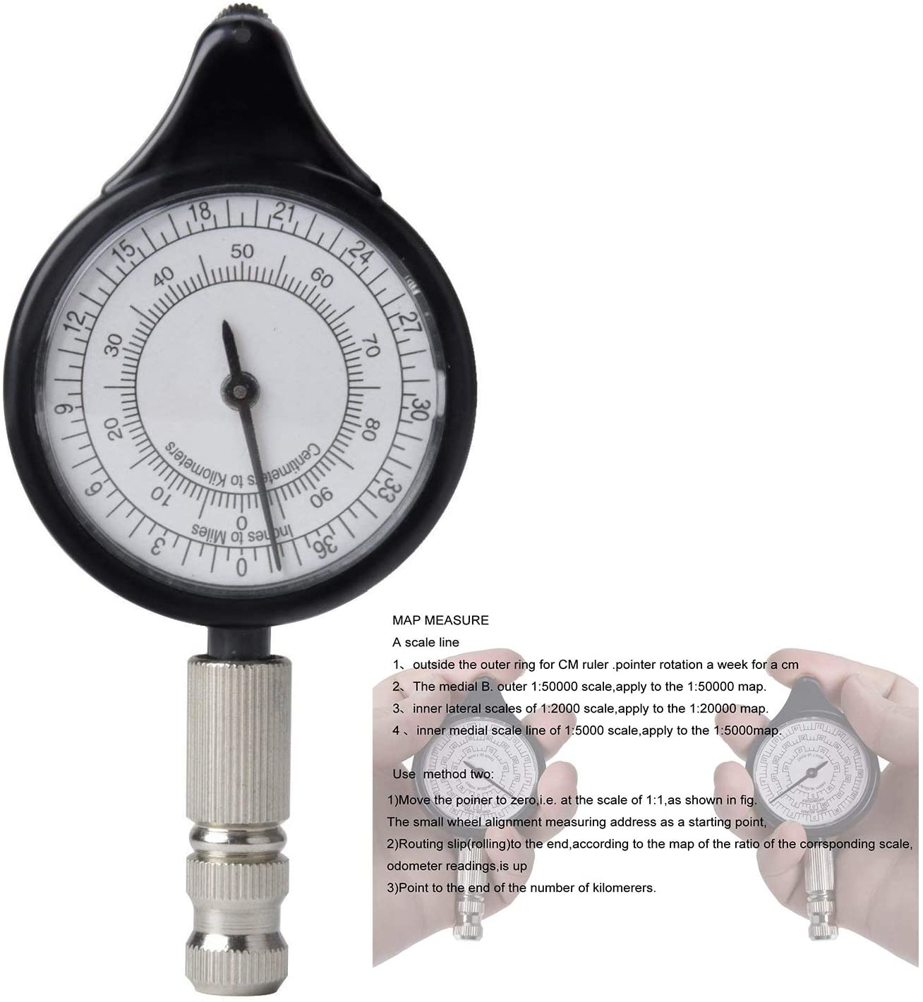 LHKJ Outdoor Map Measuring Camping Map Measuring Gauge Range Finder ...