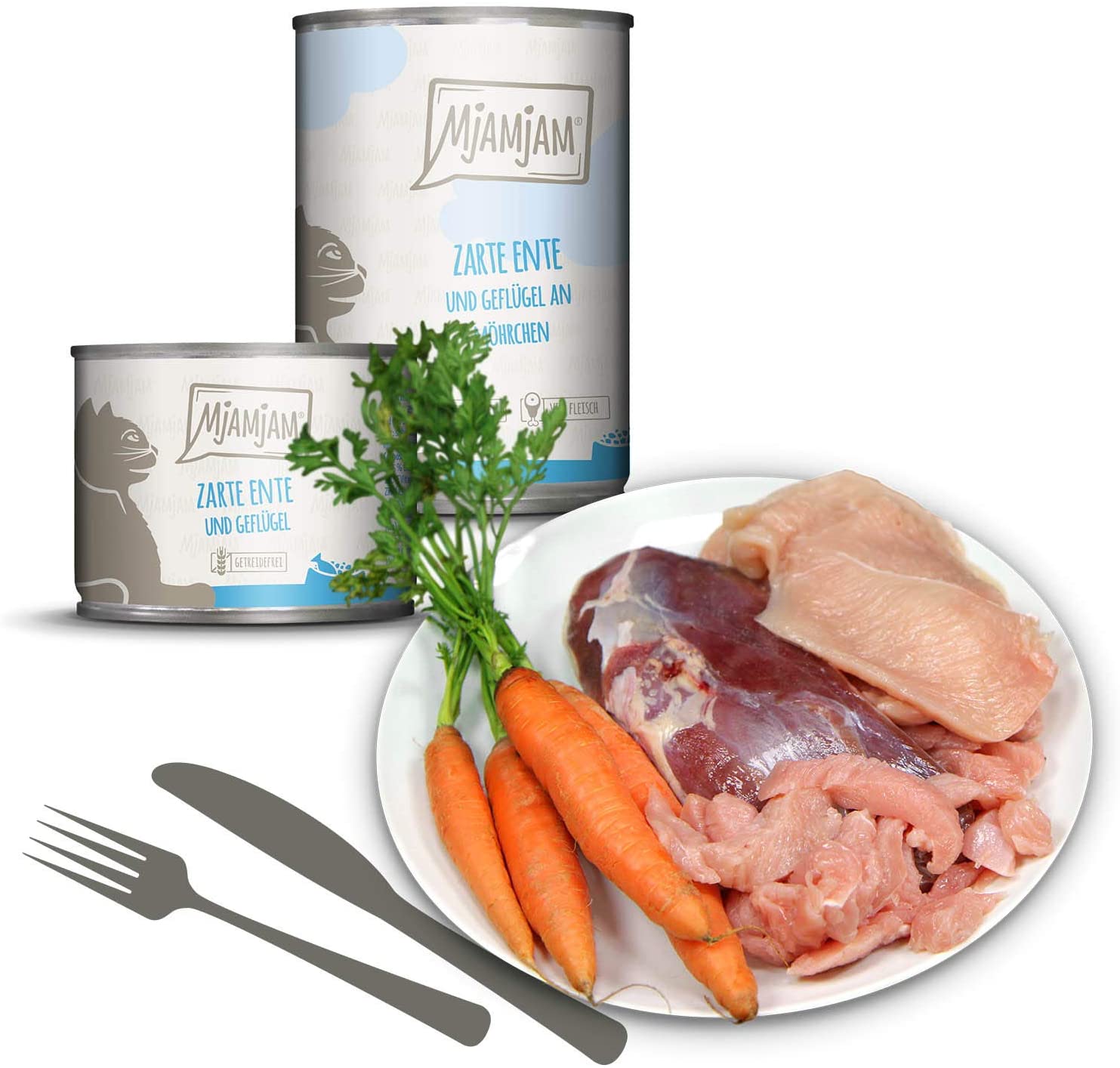 MjAMjAM – Premium wet food for cats – delicate duck and poultry on ...