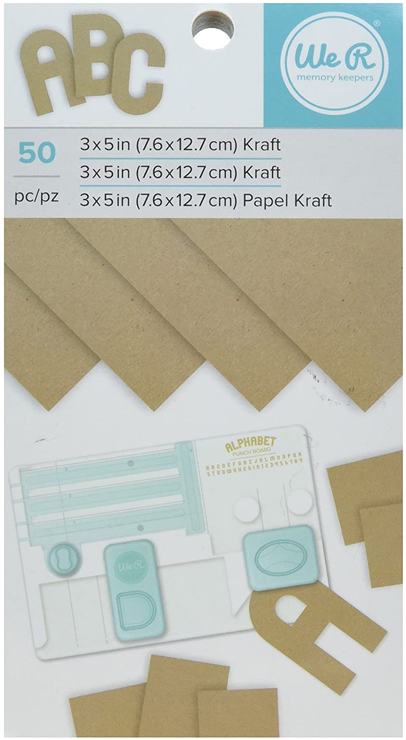 We R Memory Keepers 3″x5″ Kraft Paper (50 Sheets) – BigaMart