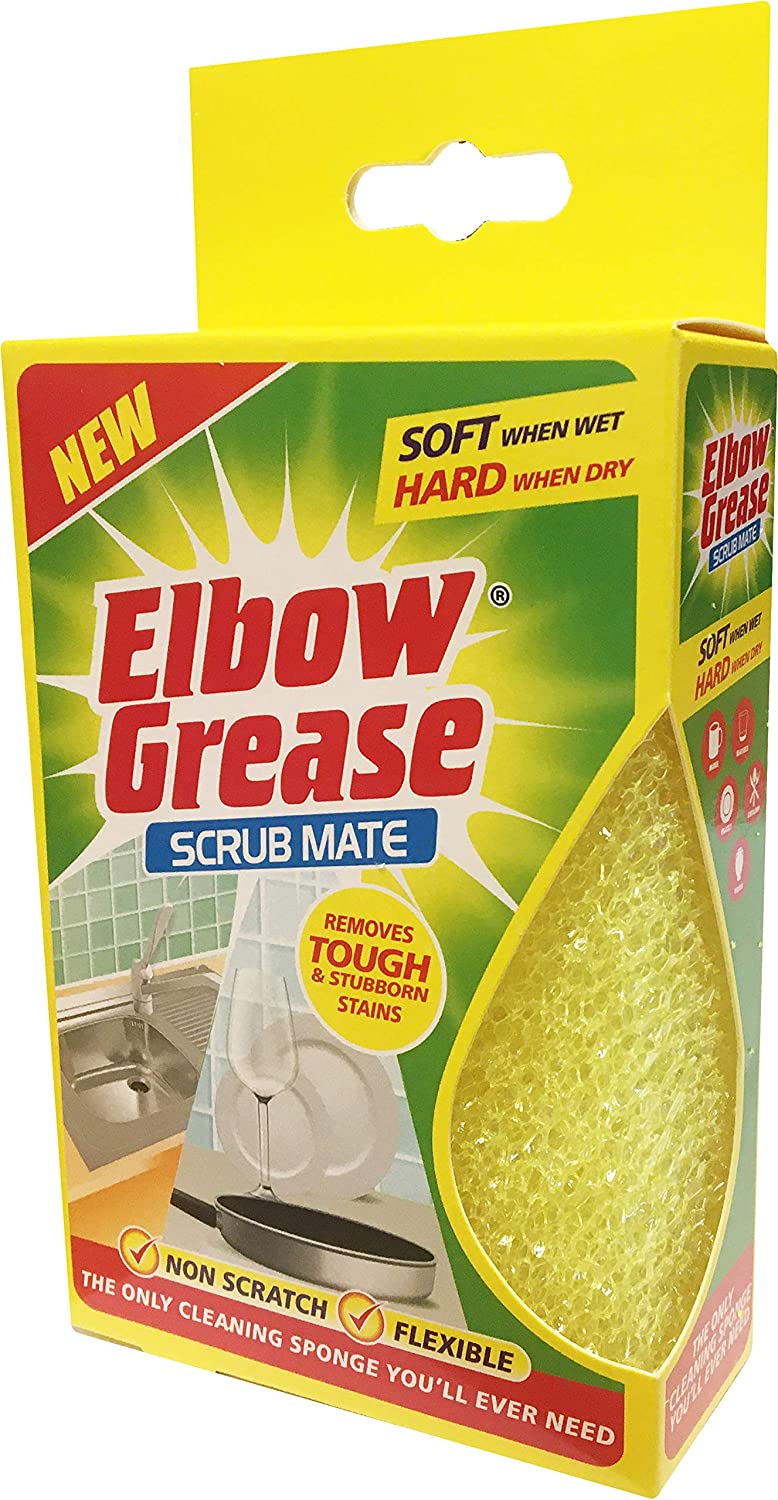 Elbow Grease EG27 Scrub Mate Non Scratch Sponge, 7cm wide x 11.5cm high ...