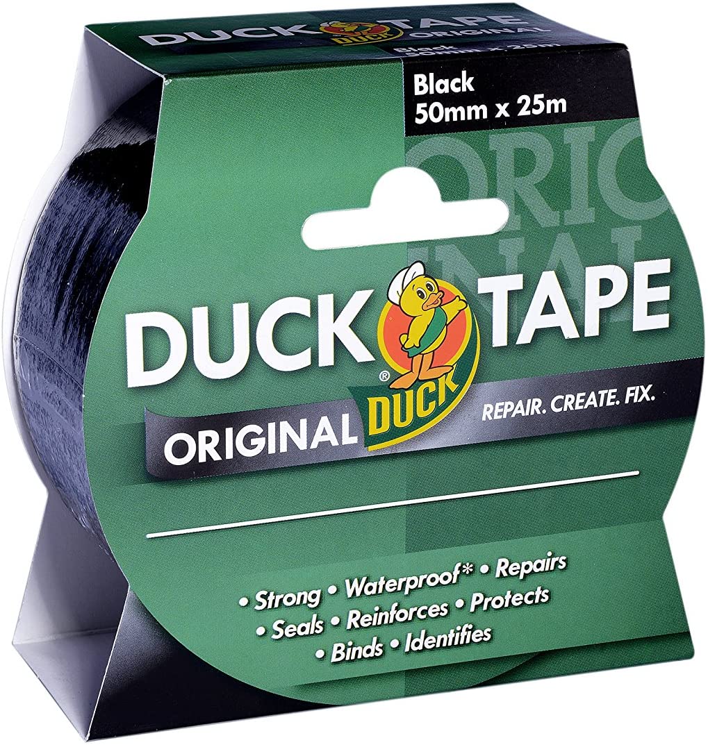 Duck Tape Original Black, 50mm x 25m. The original high strength ...