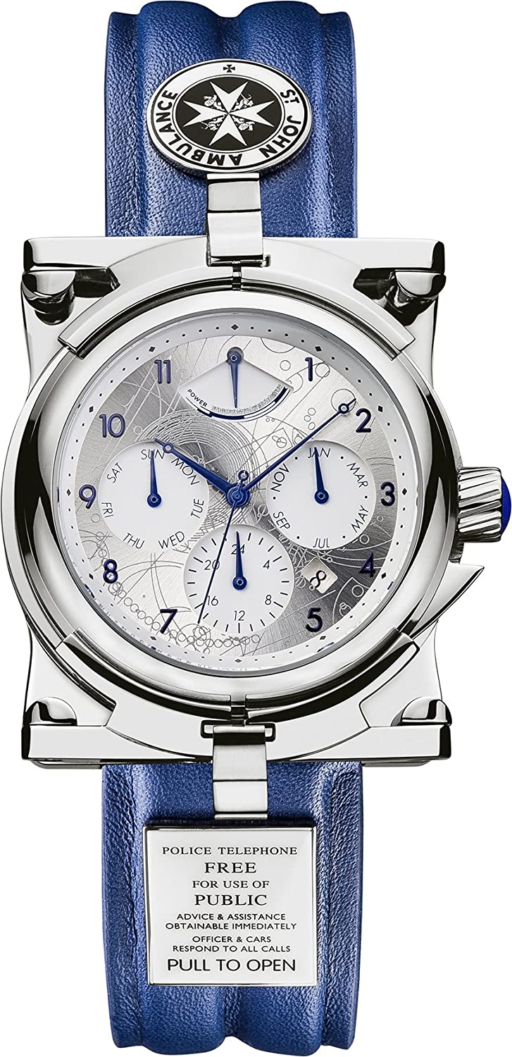 Doctor Who Men’s Mechanical Chronograph Display Watch with Silver Dial ...