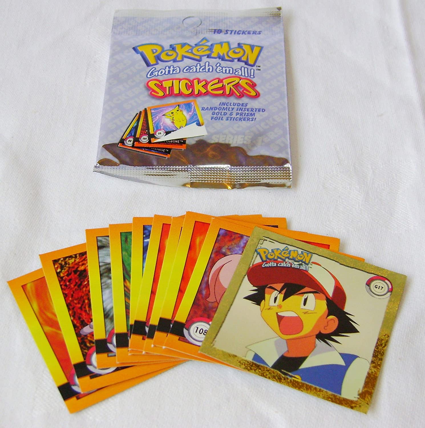 Pokemon Sticker Pack Series 1 – 10 Stickers – 1 Pack – BigaMart