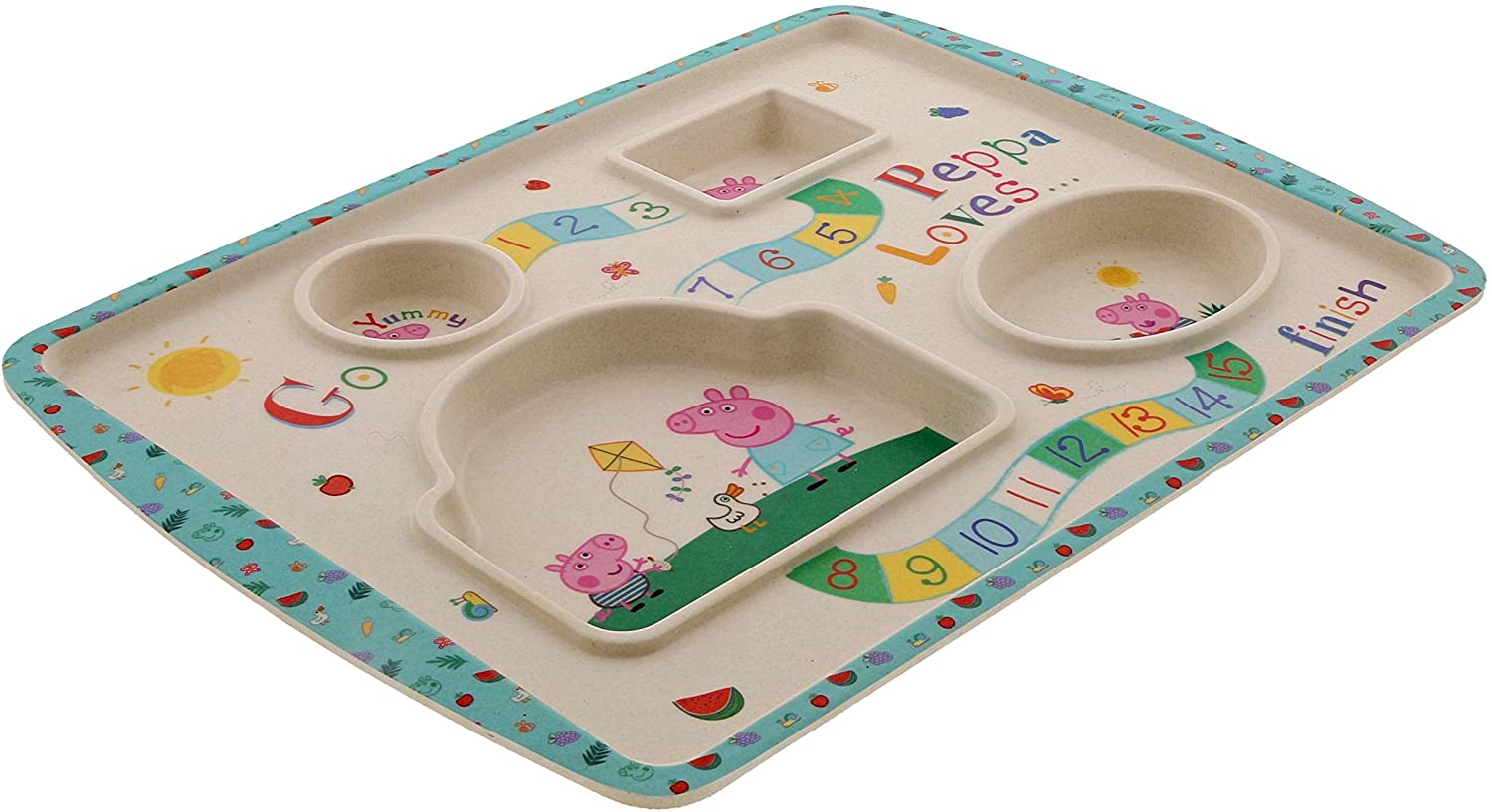 Peppa Pig A29657 Bamboo Game Plate – BigaMart
