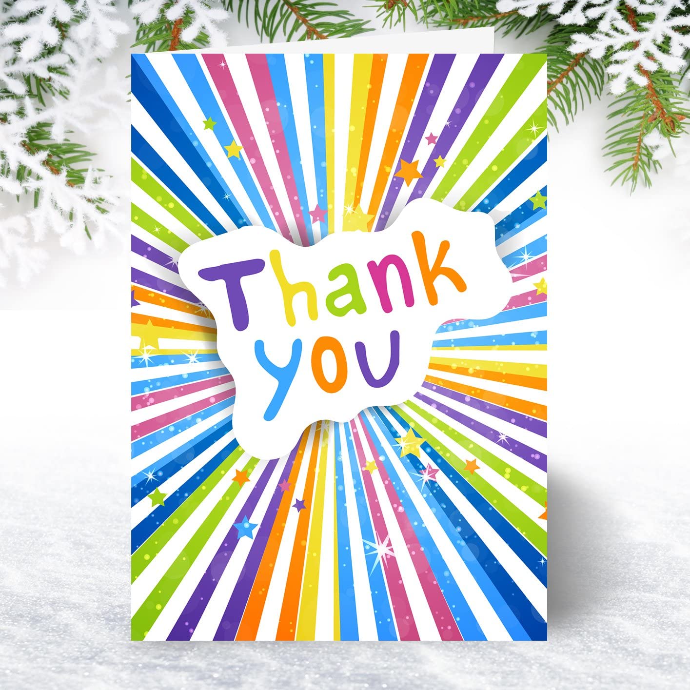Olivia Samuel 12 x Thank You Cards – Bright and Bold Folding Style from ...
