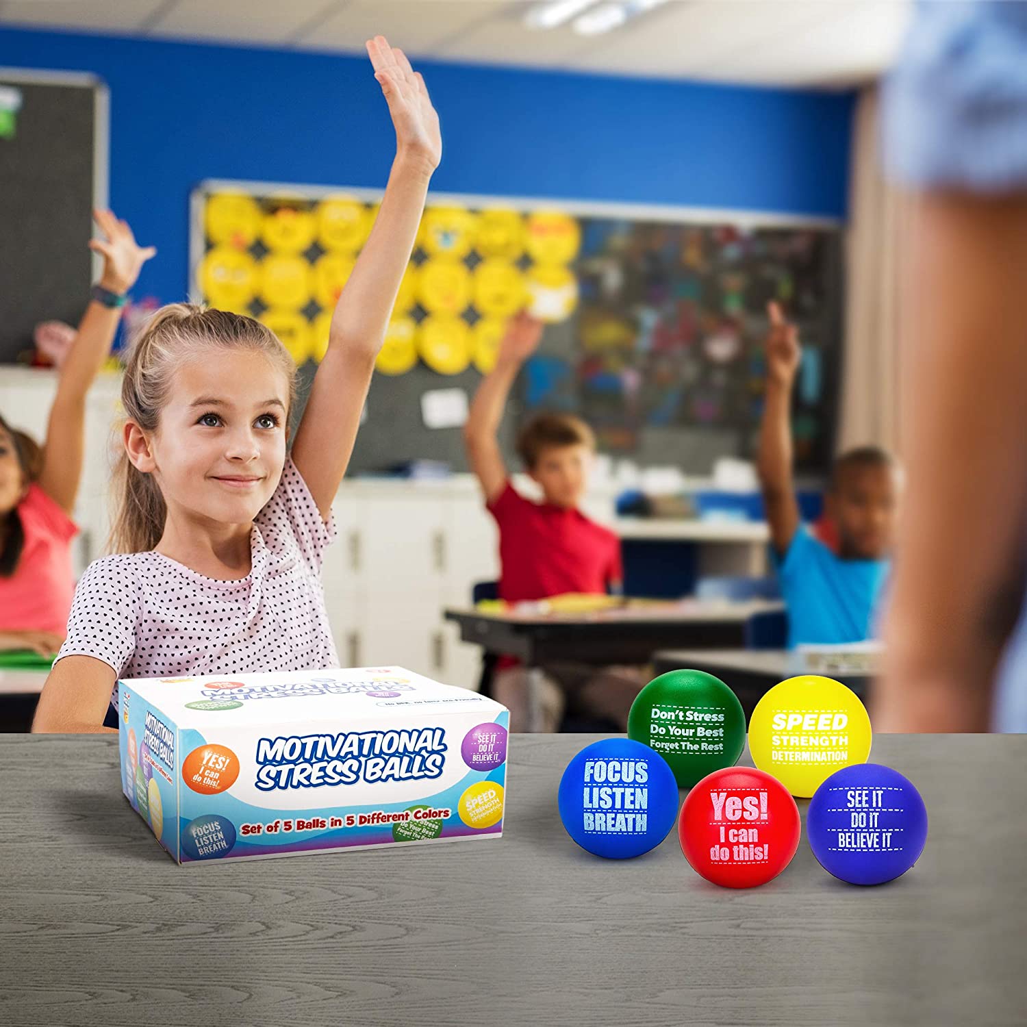 Pick A Toy Motivational Stress Balls for Kids and Adults (5-Pack ...