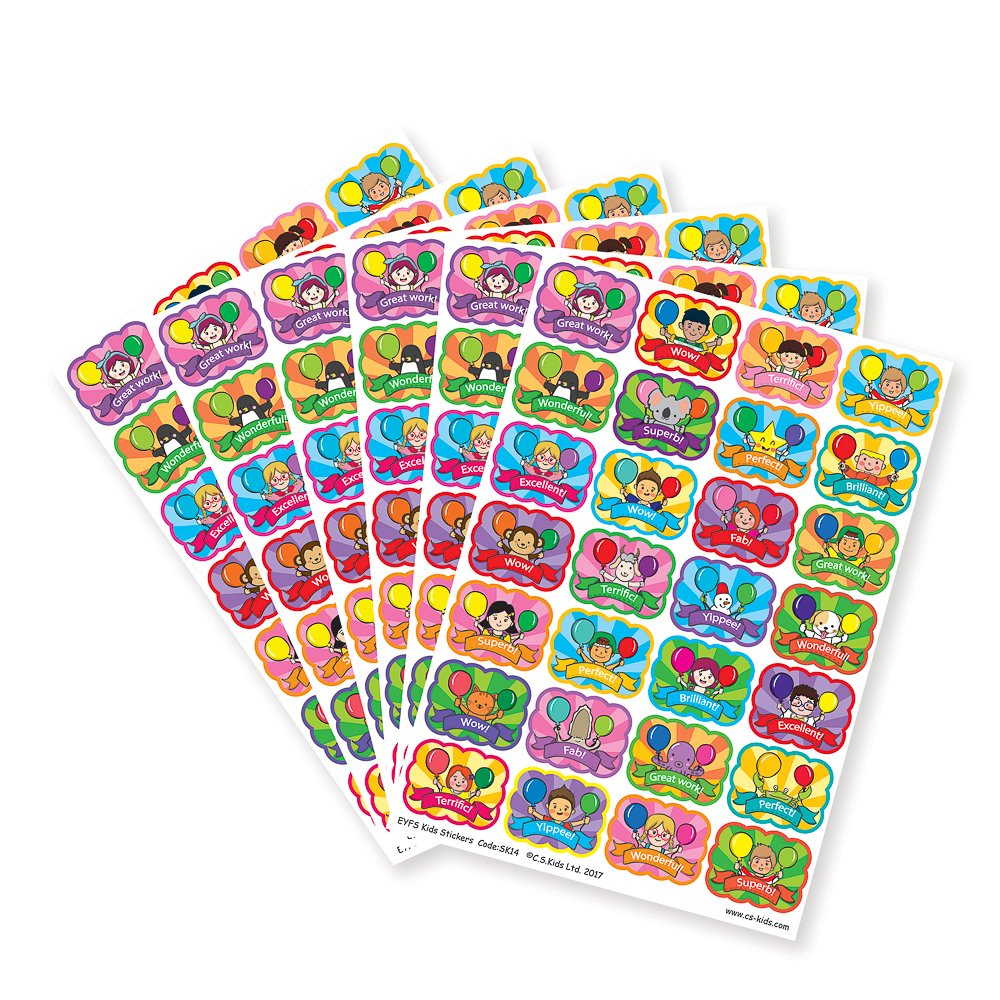 C.S. Kids EYFS Kids’ Stickers – Teacher & Parent Reward Stickers for ...