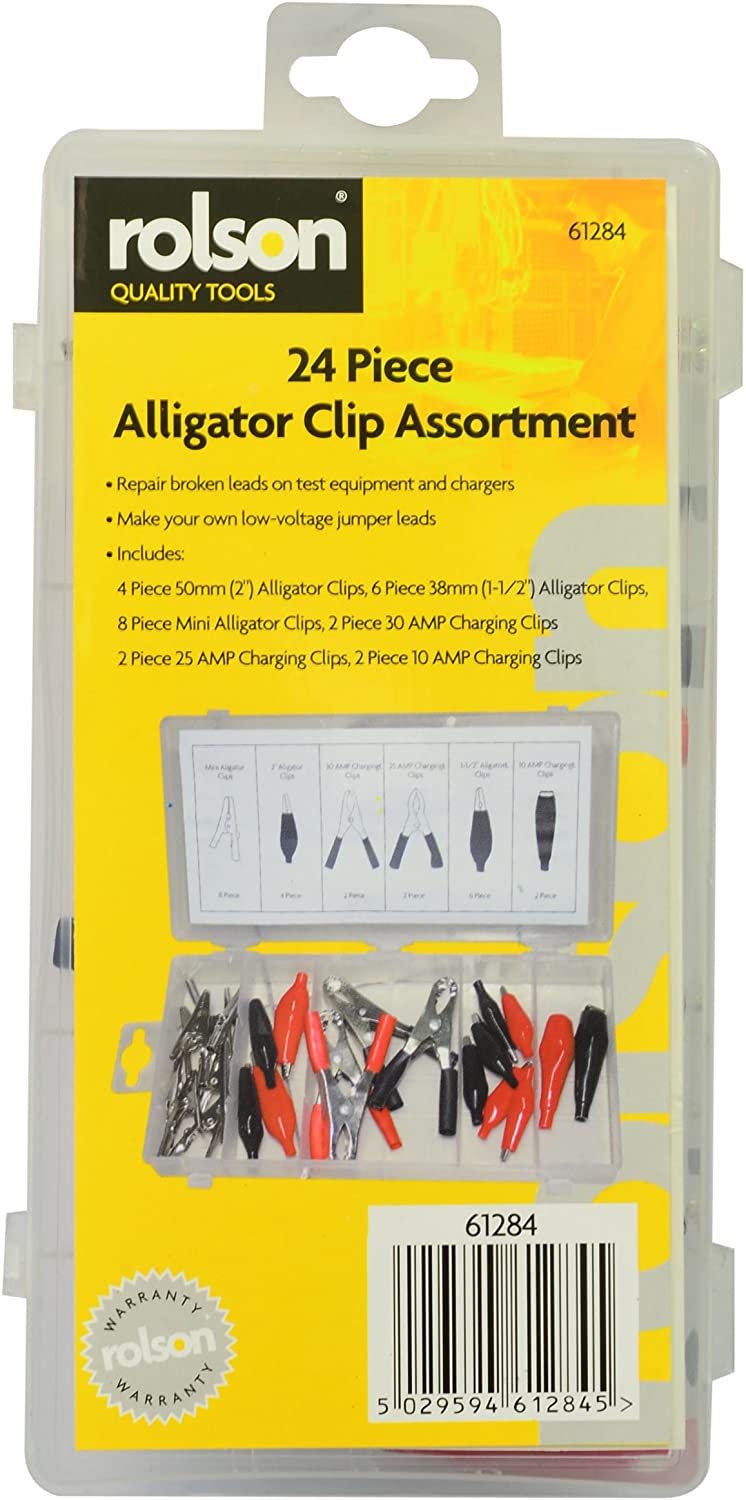 Rolson 61284 Electrical Clip Assortment – 24 Pieces – BigaMart