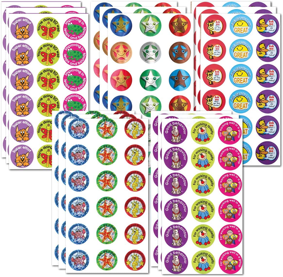 Sticker Solutions Praise Words Reward Stickers (Pack of 270) – BigaMart