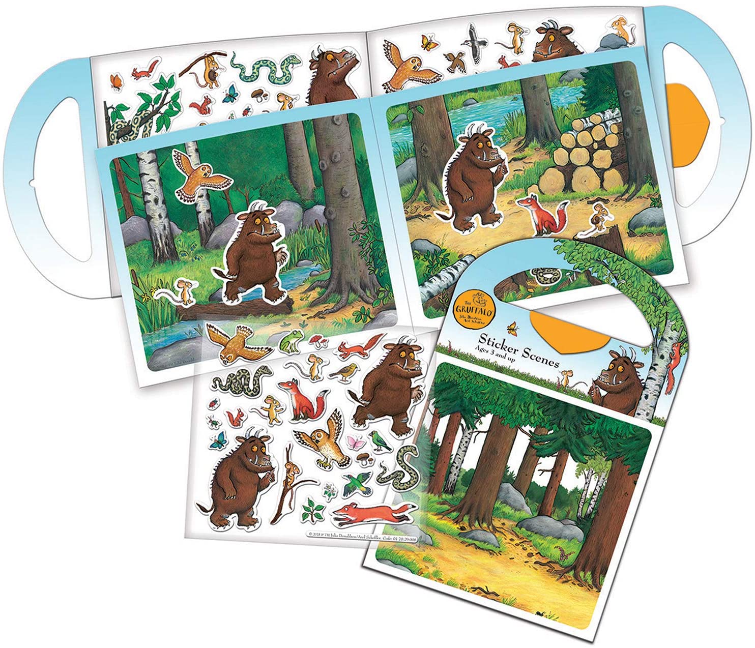 Paper Projects 01.70.24.041 Gruffalo Super Sticker Pack, Blue, 29.7cm x ...