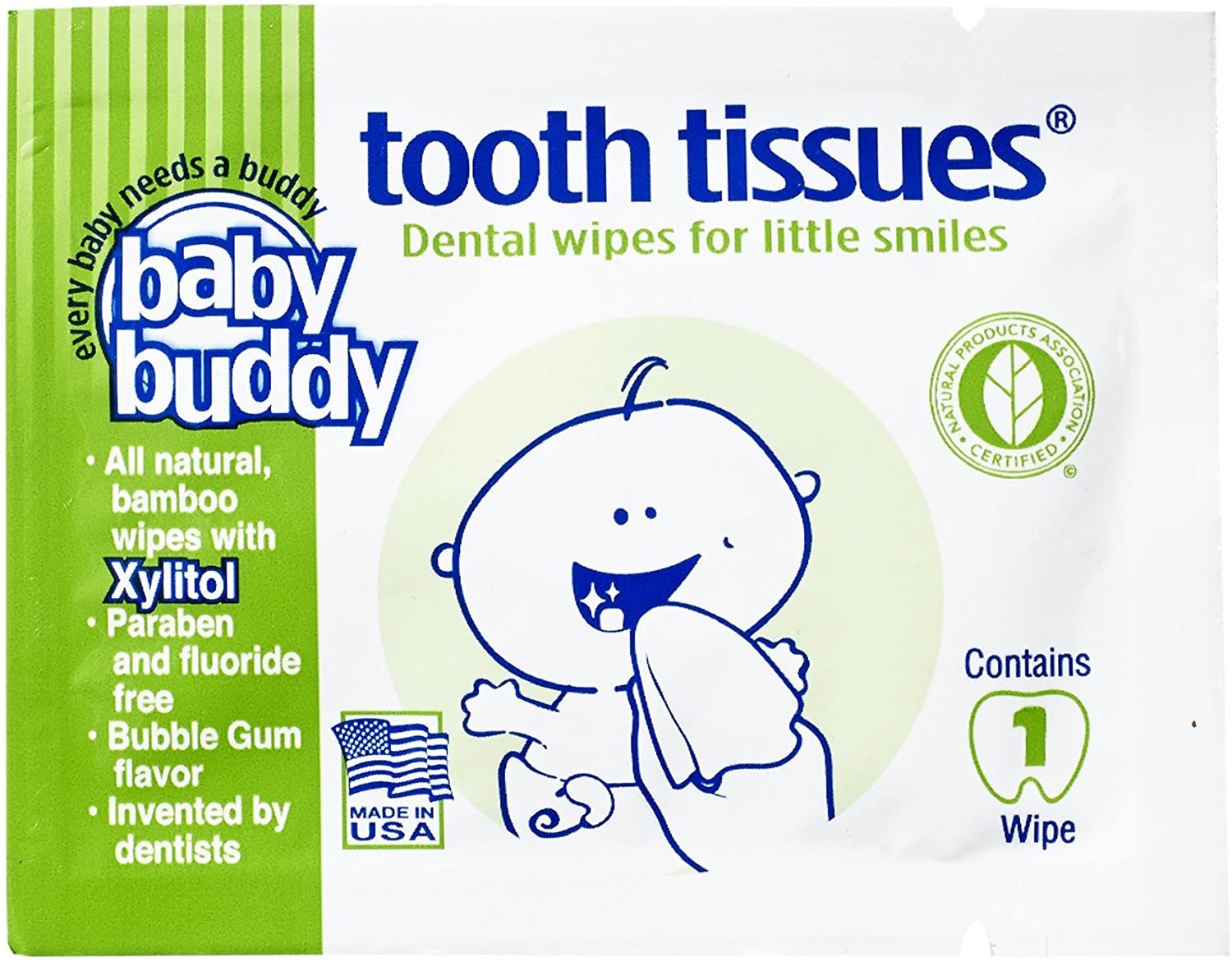 Baby Buddy Clear Wipe and Brush with Tooth Tissues – BigaMart