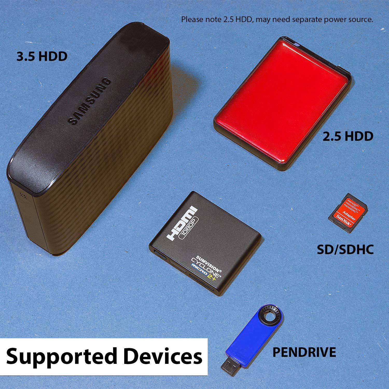 Sumvision Cyclone Micro 2+ Full HD HDMI 1080p Multi Media Player with ...