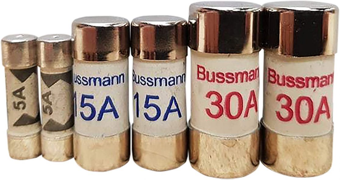 5, 15 & 30 amp mixed fuses (2 of each) BS1361 cartridge fuse consumer ...