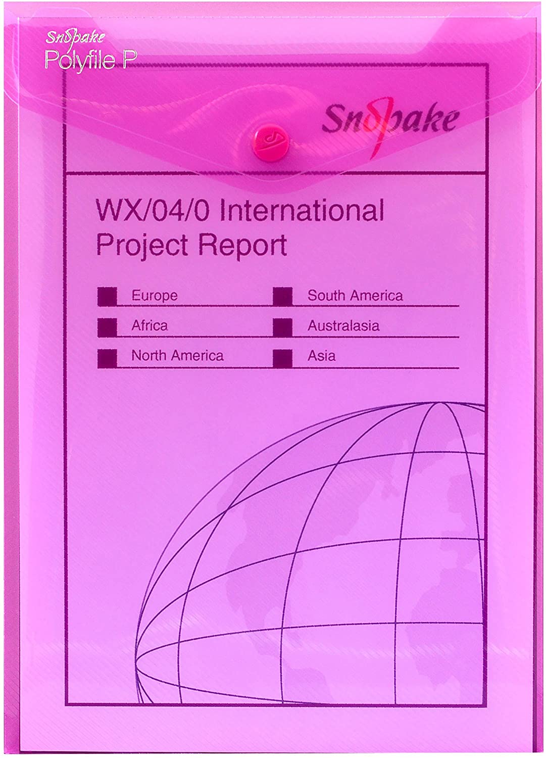 Snopake A5 Polyfile P Portrait Popper Wallet with Press Stud Closure ...