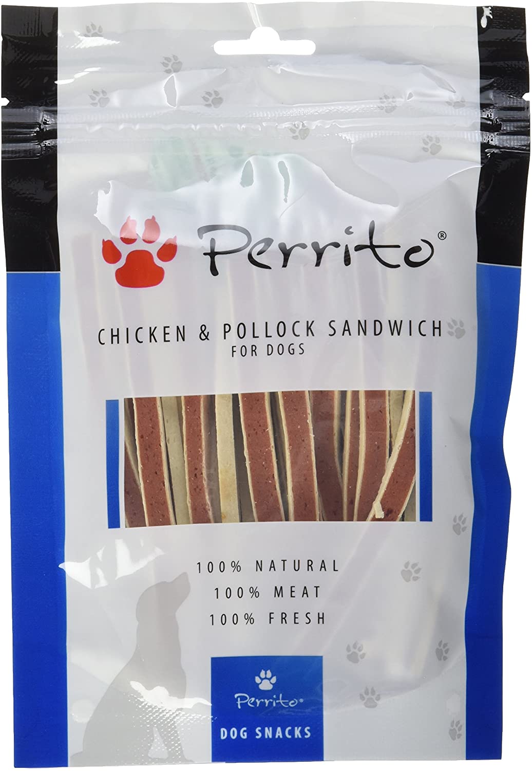 Perrito 100% Chicken & Pollock Sandwich 100g (Pack of 5) – BigaMart