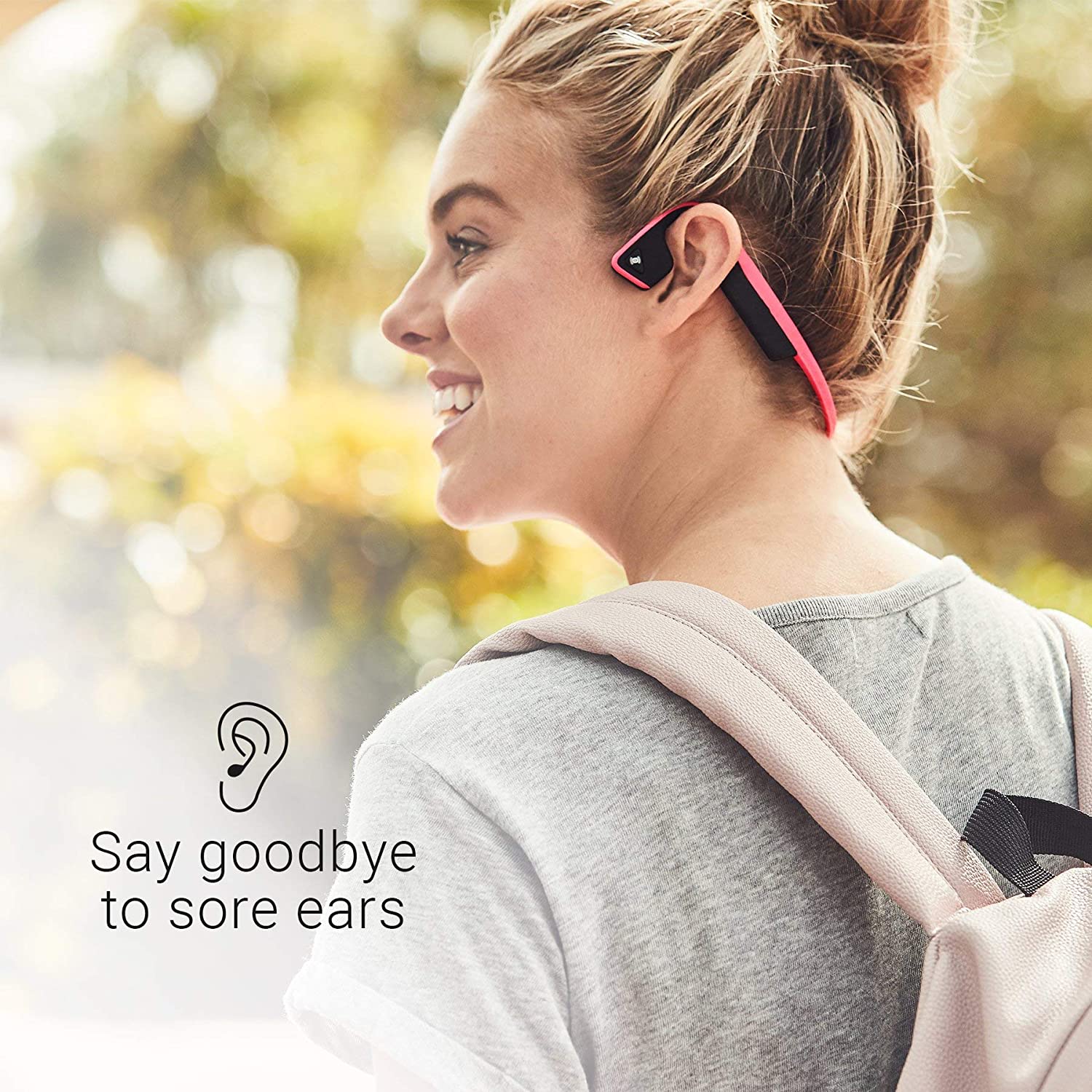 AfterShokz Trekz Titanium MINI Wireless Bone Conduction Headphones ...