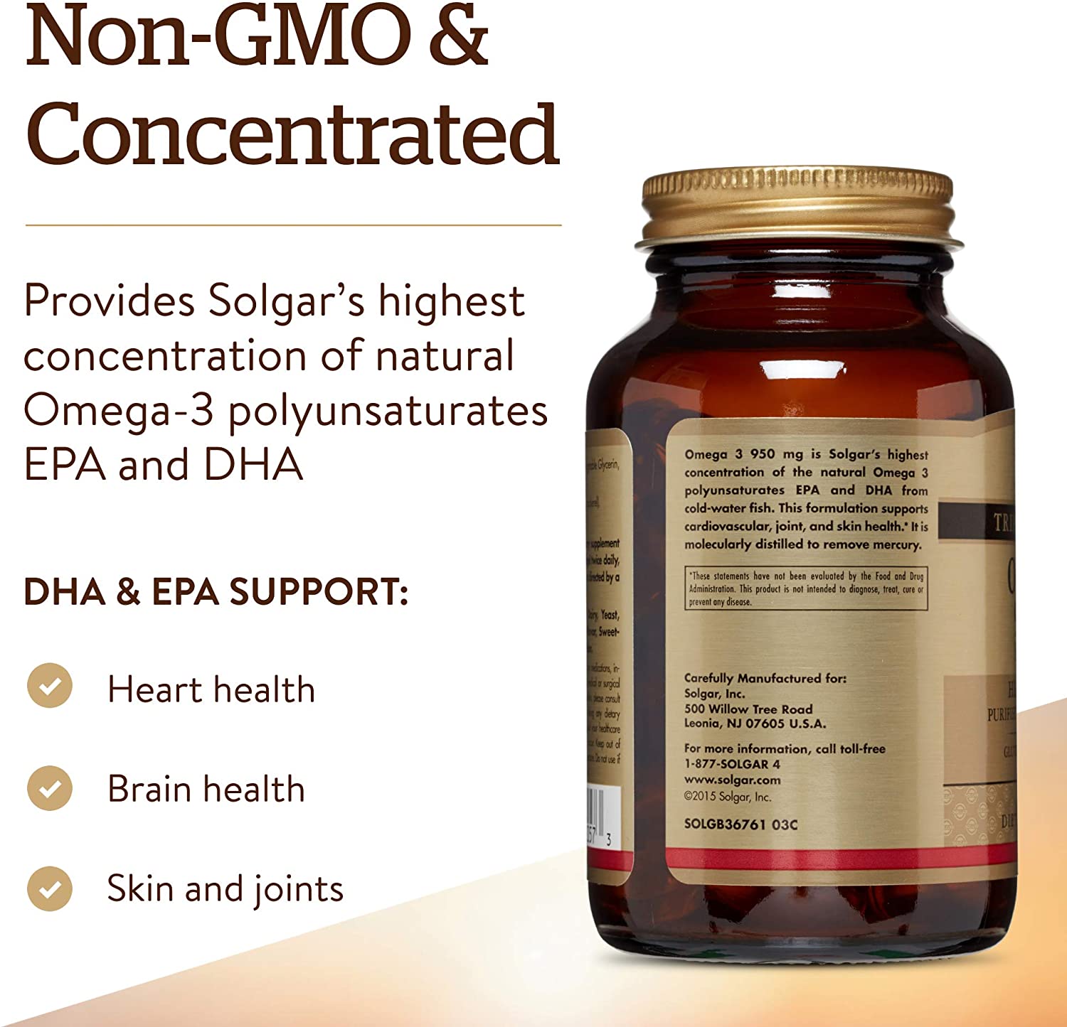 Solgar Triple Strength Omega 3 – Supports Brain & Eyes – Heart Health ...