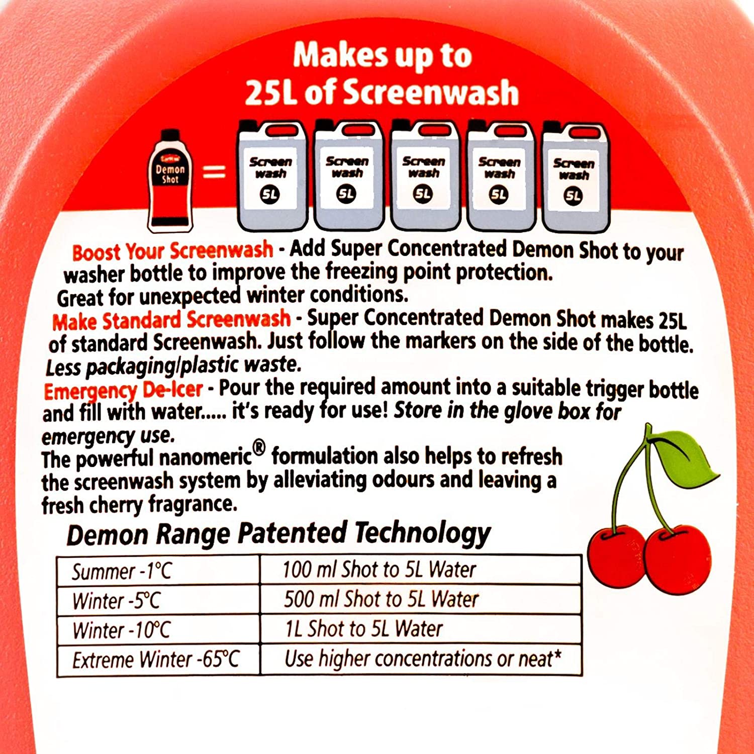 CarPlan Screen Wash Demon Shot 500ml”Makes up to 25 litres!” – BigaMart