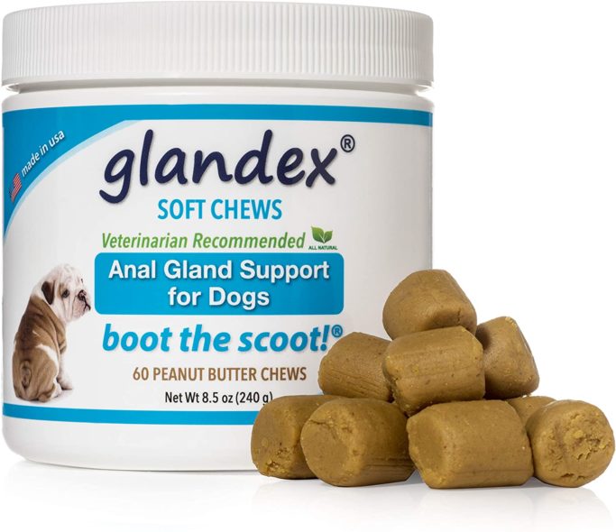 glandex Fibre Supplements Dog Chews Treat With Pumpkin for Dogs ...