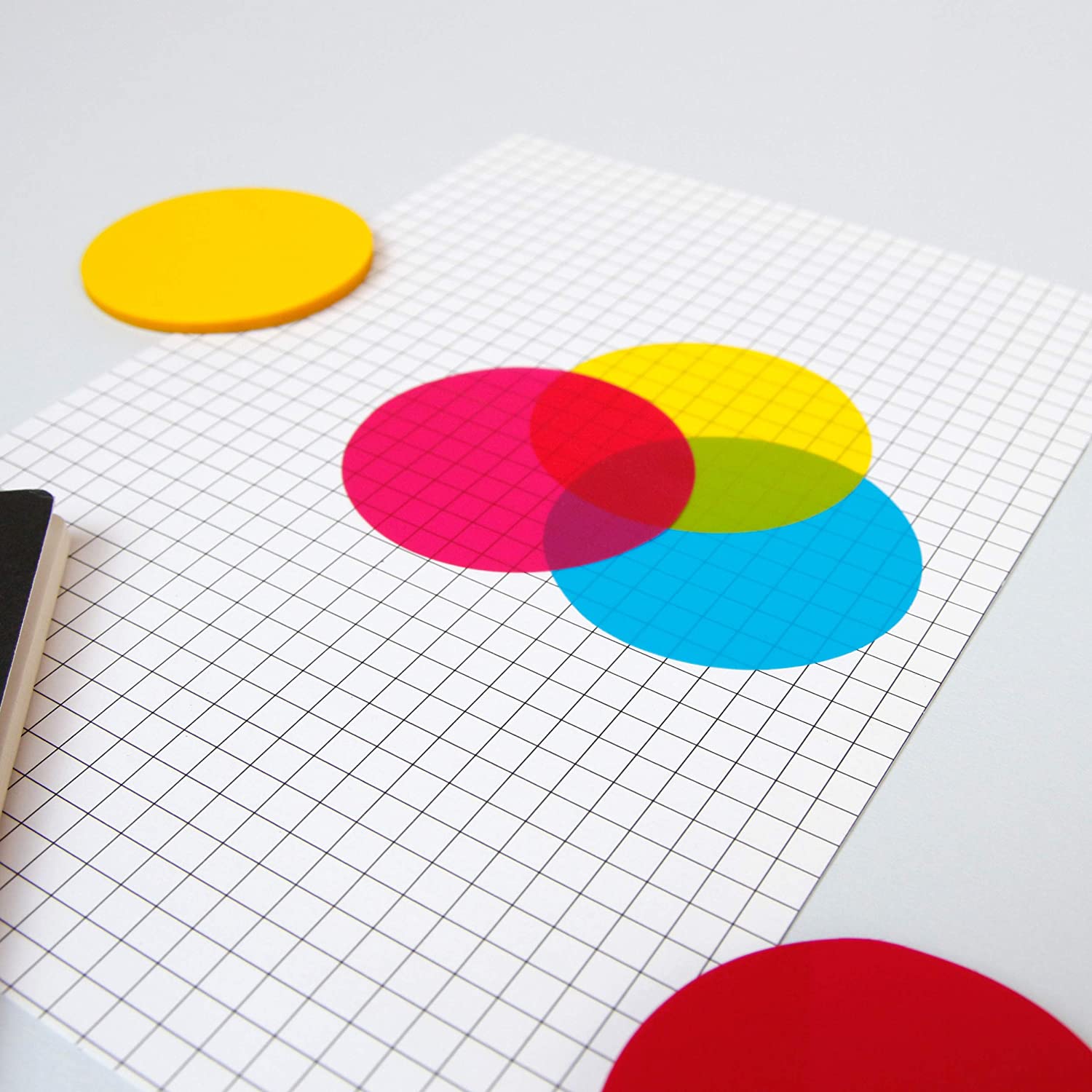 Suck UK Transparent CMYK Sticky Notes | Self-Adhesive Memo Pad in ...