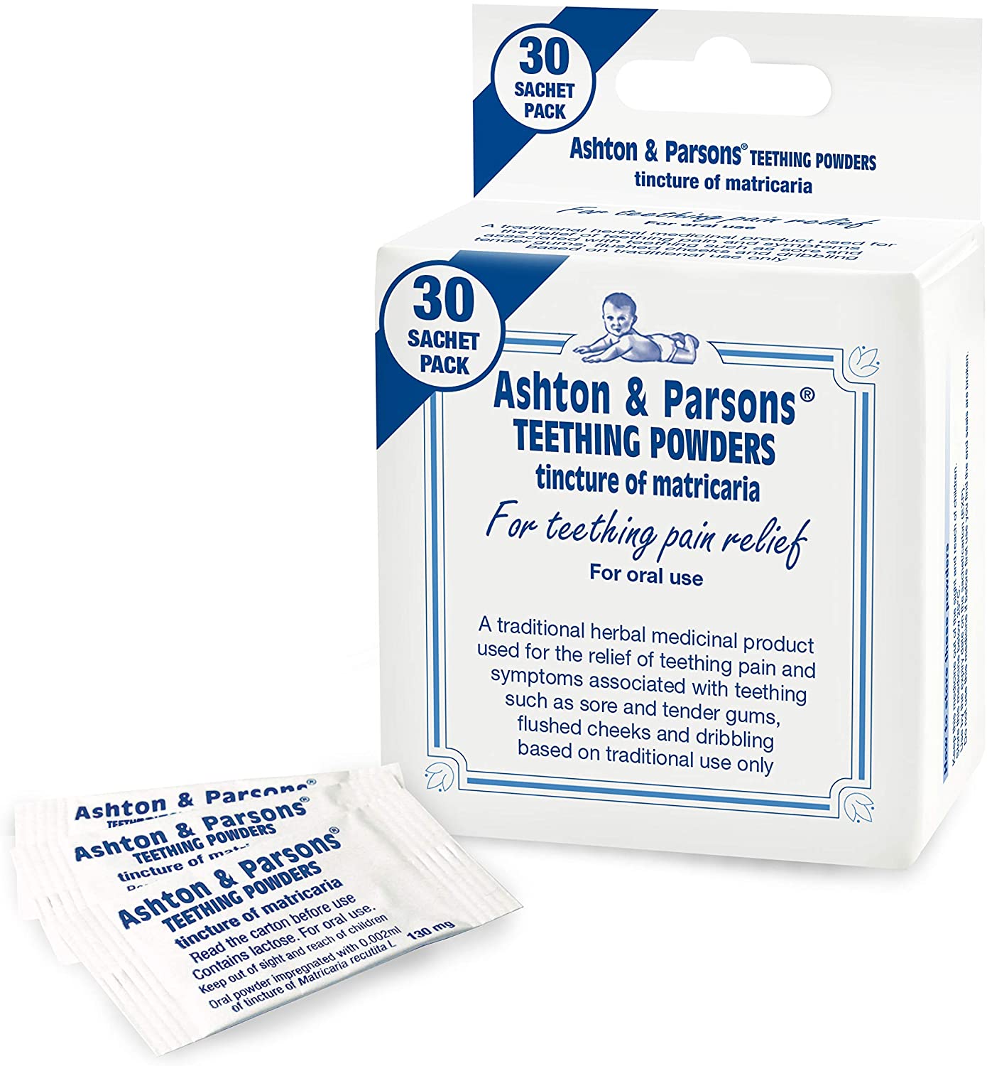 Ashton & Parsons Infants Teething Pain Relief Powder, Pack of 30 – BigaMart
