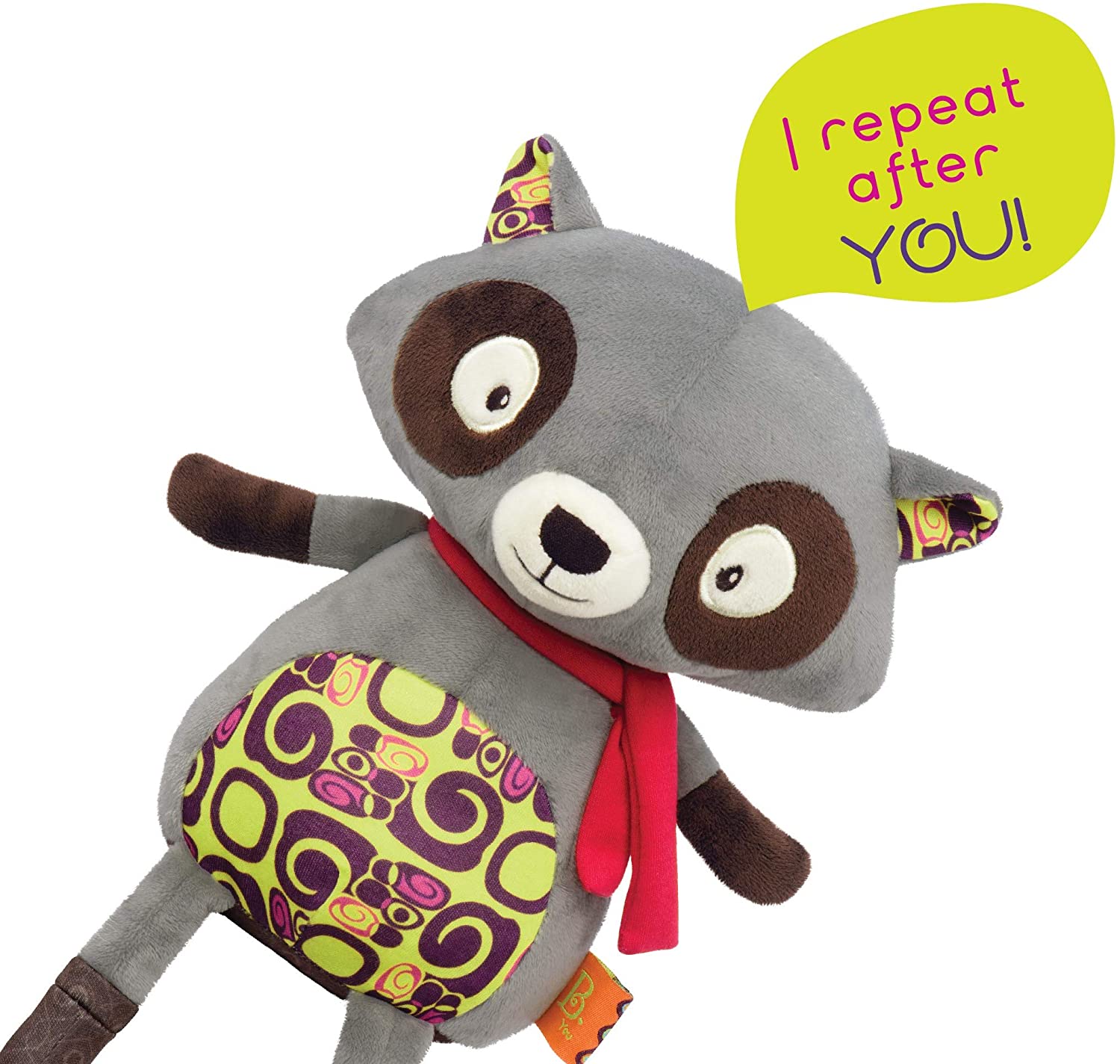 B. toys – Happy Yappies – Rascal the Racoon – Talking Toy Repeats What ...