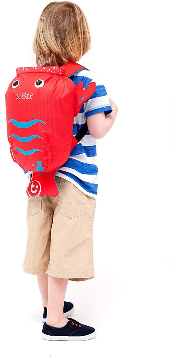 Trunki Kid’s Waterproof Swim & Gym Bag – PaddlePak Pinch Lobster (Red ...