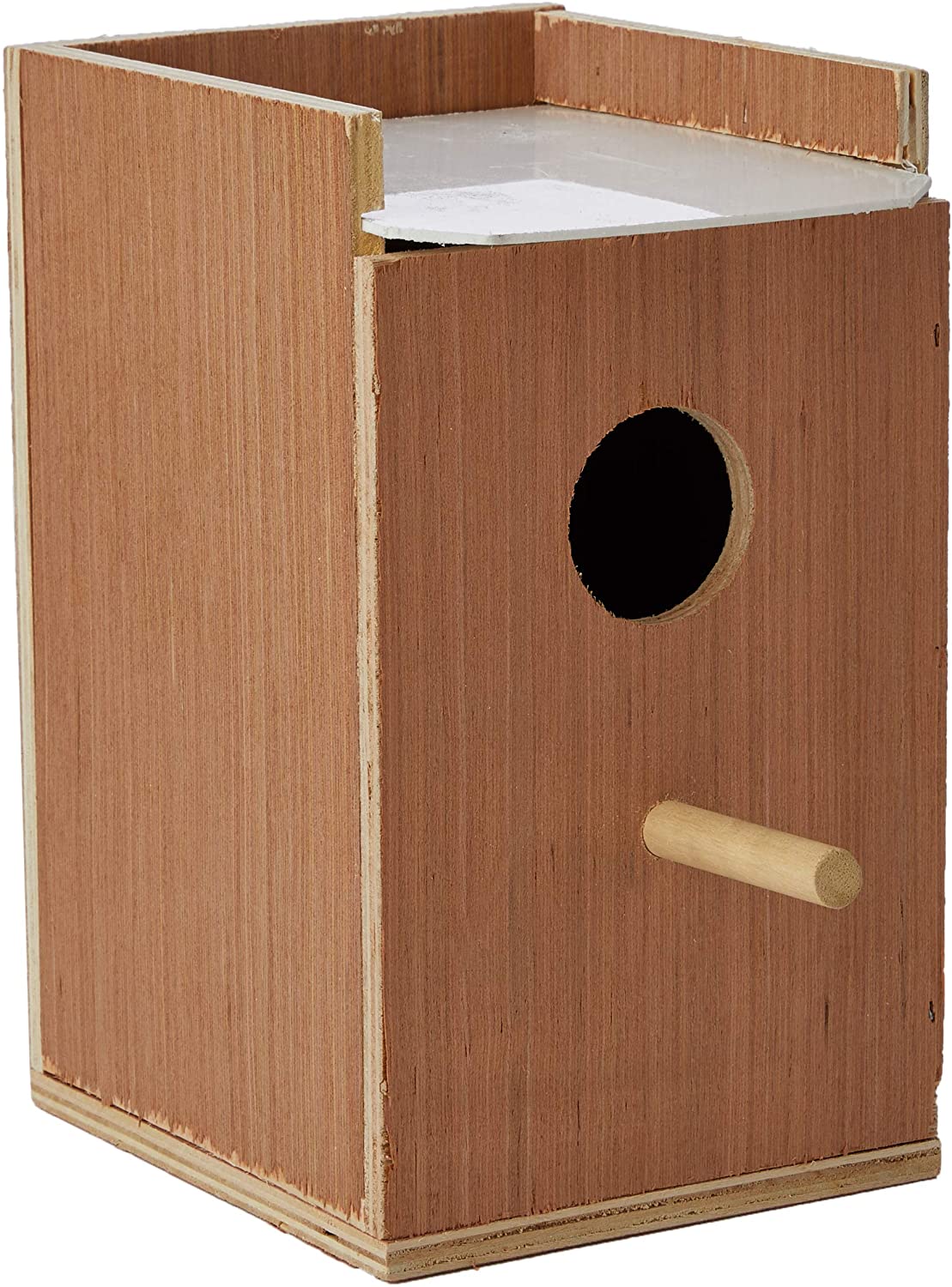 Pet Ting Wooden Budgie Breeding Box Nesting with Concave 15.5 x 24 x 17 ...