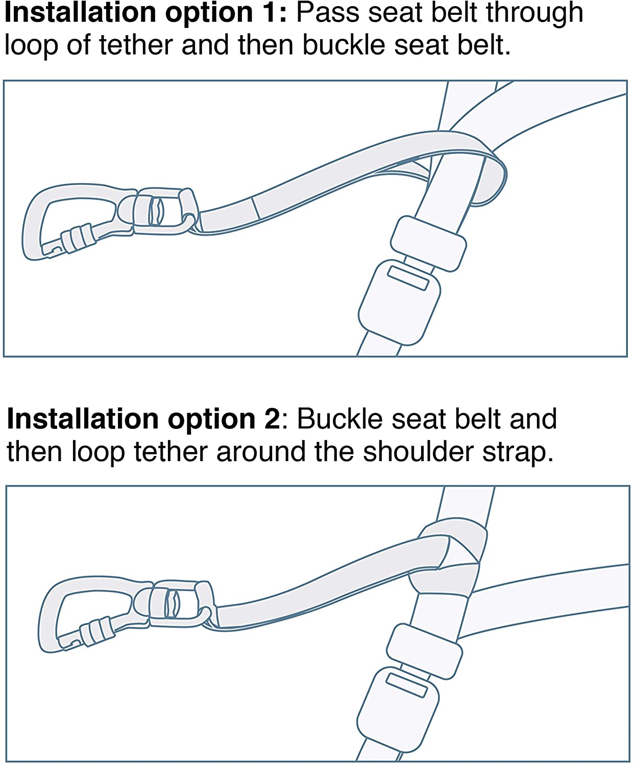 Kurgo Car Safety Tether for Dogs with Swivelling Carabiner Clip ...