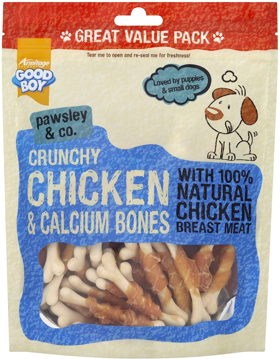 Good Boy Pawsley and Co Crunchy Chicken and Calcium Bones 350g – BigaMart