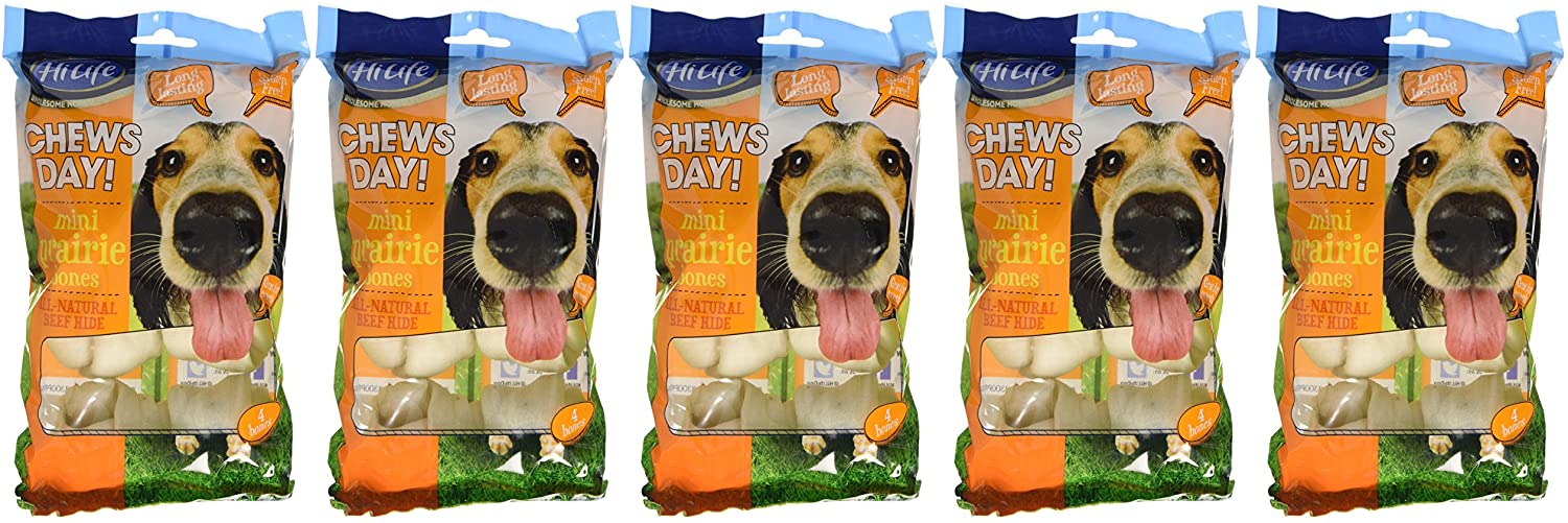 HiLife Chews Day! Mini Prairie Bones Dog Chews, 20 x Bones – BigaMart