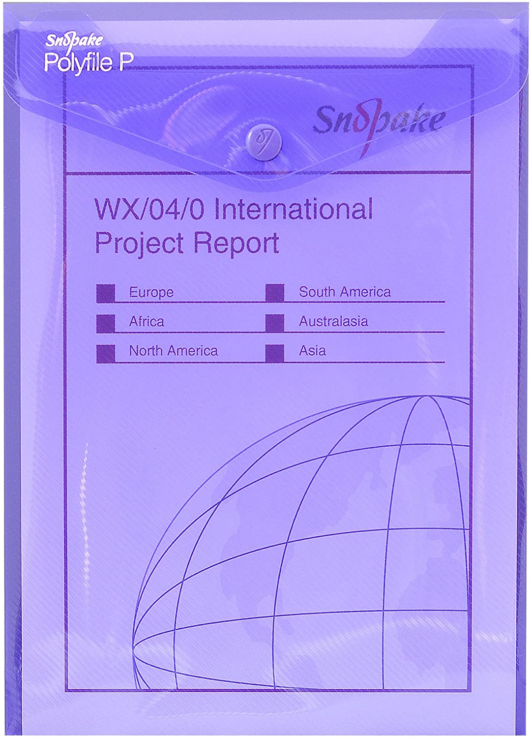 Snopake A5 Polyfile P Portrait Popper Wallet with Press Stud Closure ...