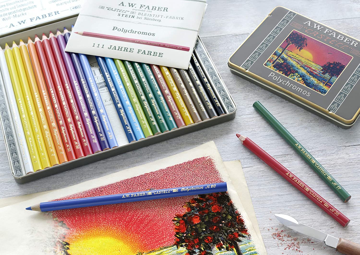 Faber Castell Limited Edition 111th Anniversary – Tin of 36 Polychromos ...