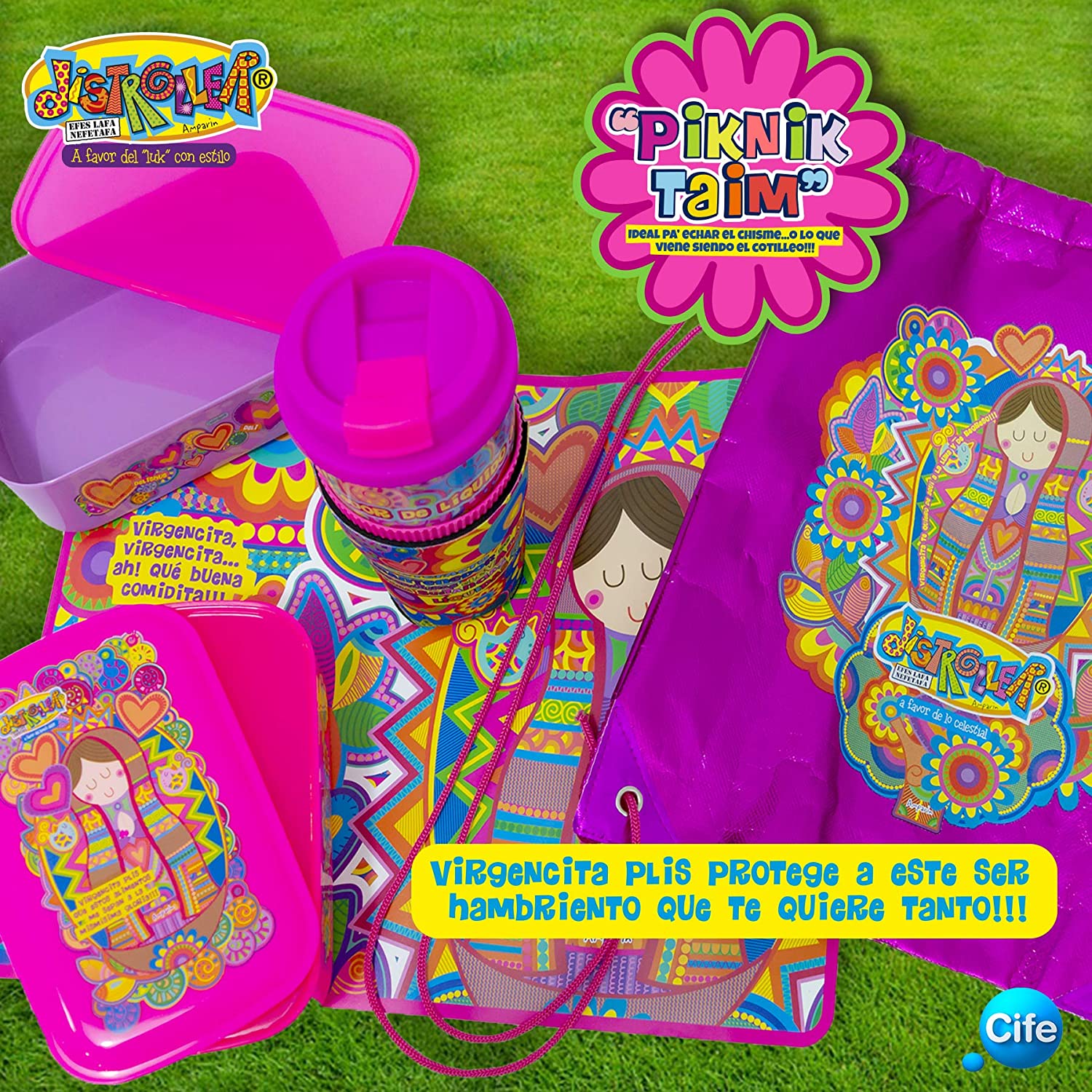 Virgencita Piknik Taim Picnicmania Distroller, Multicolour (Cife Spain ...