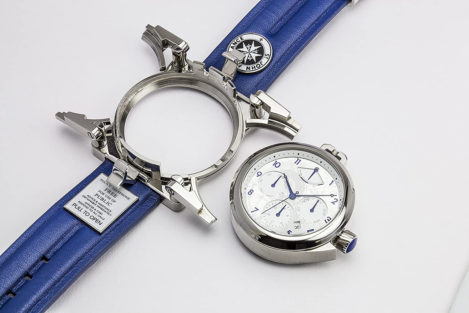 Doctor Who Men’s Mechanical Chronograph Display Watch with Silver Dial ...