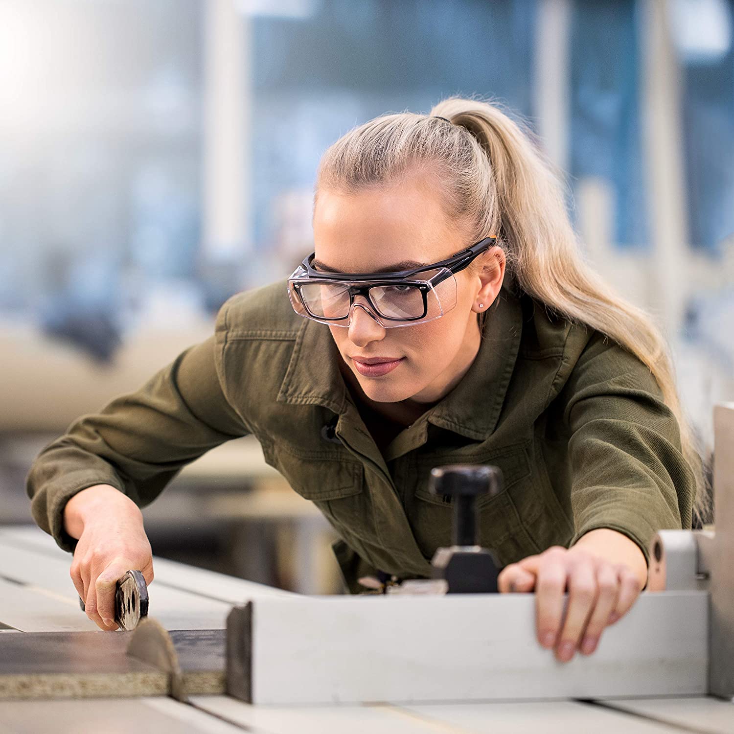 NoCry Over-Spec Safety Glasses with Anti Scratch Wrap-Around Lenses ...