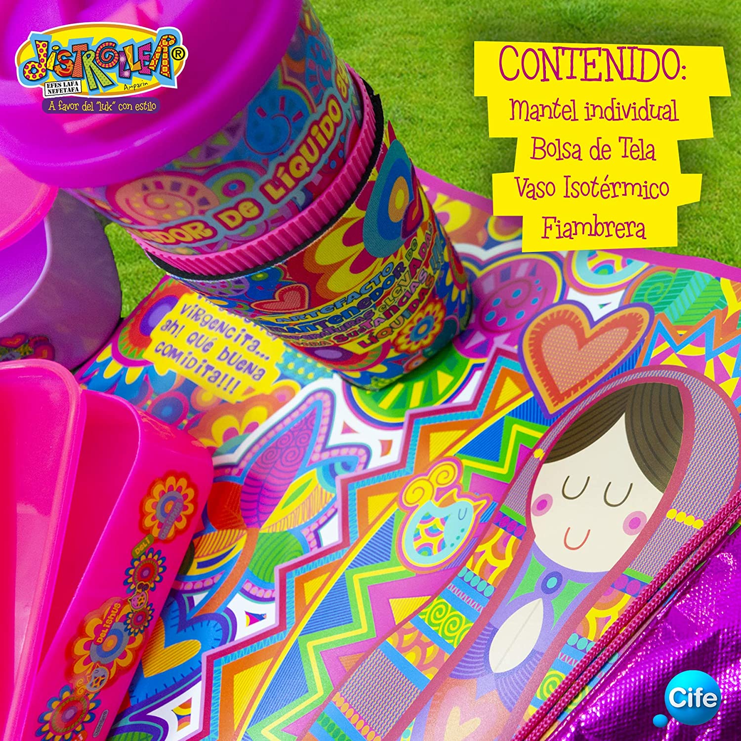 Virgencita Piknik Taim Picnicmania Distroller, Multicolour (Cife Spain ...