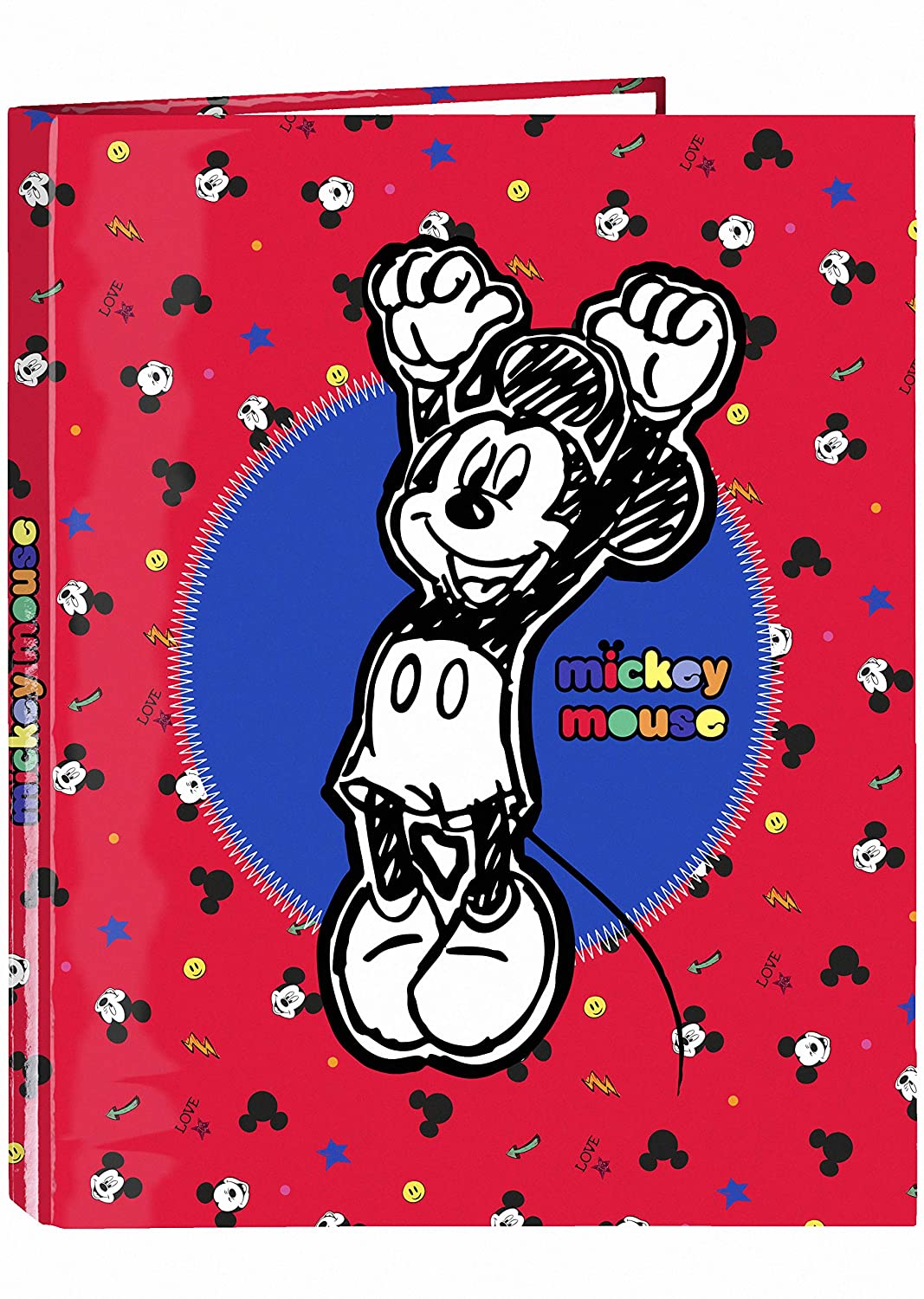Mickey Mouse”Maker” Official Folder with 4 Rings 265 x 330 mm – BigaMart