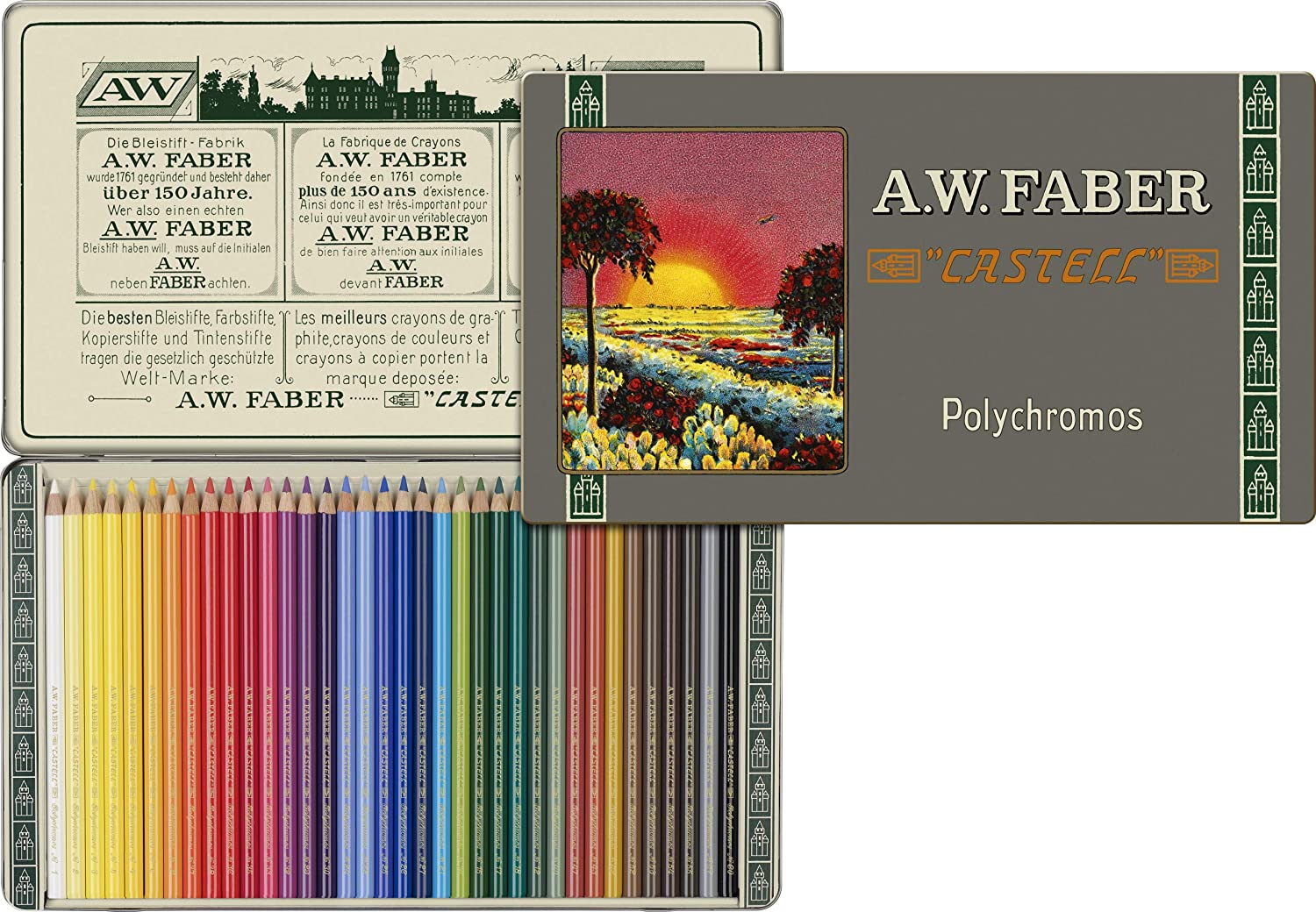 Faber Castell Limited Edition 111th Anniversary – Tin of 36 Polychromos ...