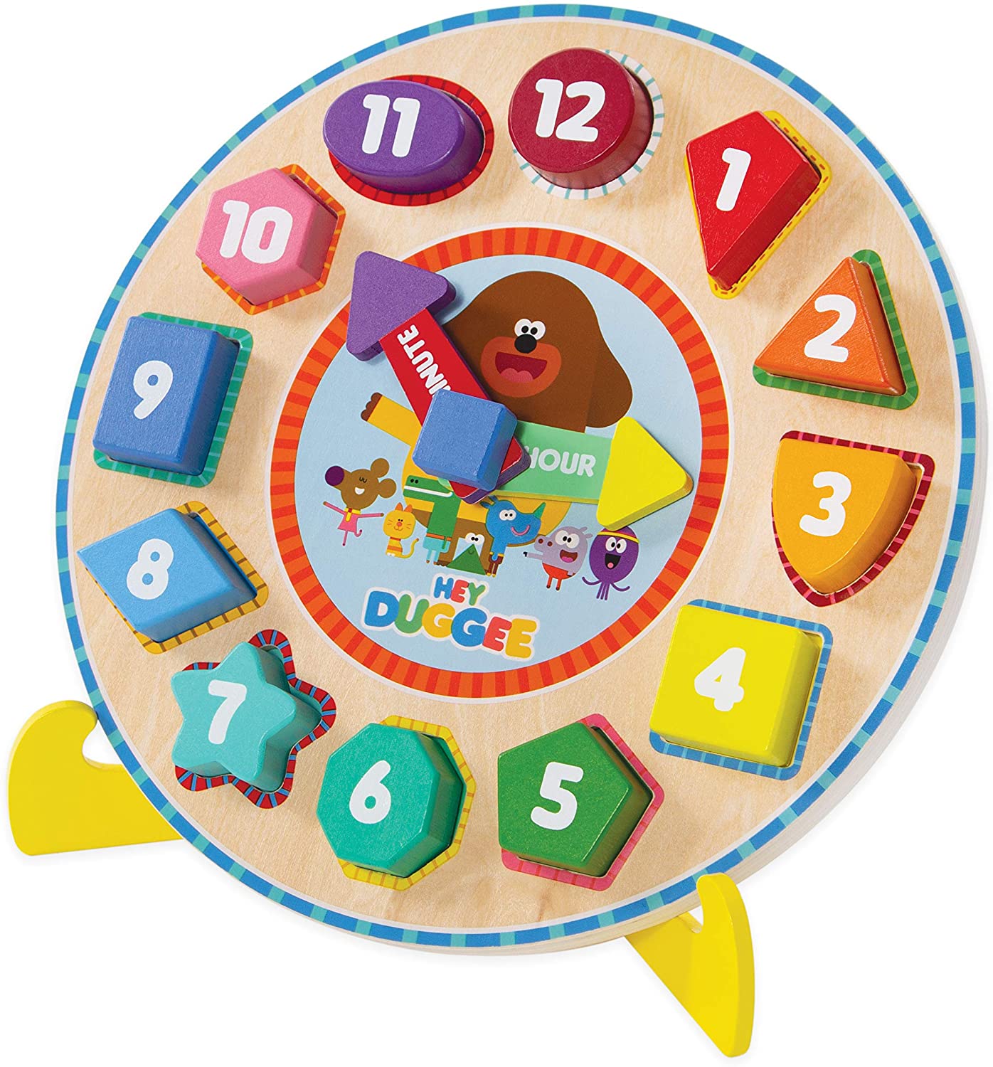 HEY DUGGEE 9039 WOODEN PUZZLE CLOCK WITH STAND FROM HIT TV Show Toy ...