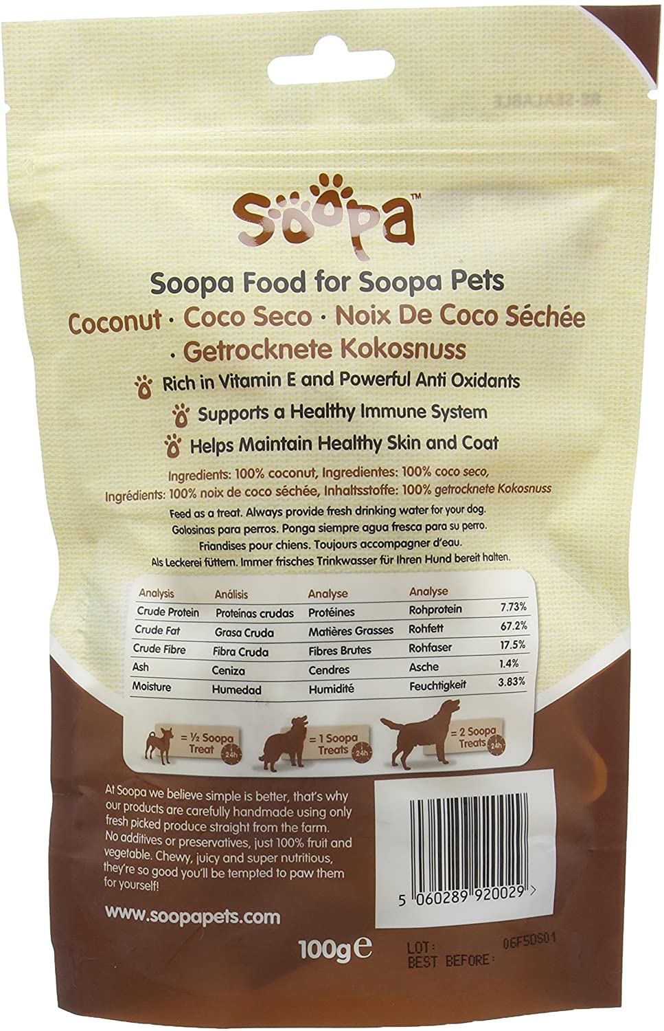 Soopa Coconut Chews Dog Treat, 100 g – BigaMart