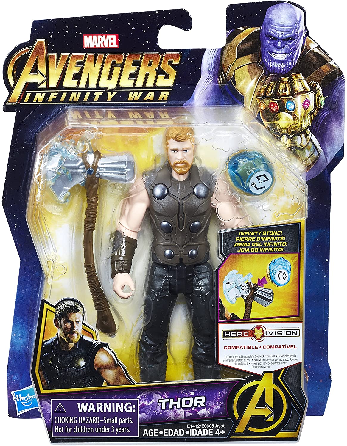 Marvel Avengers: Infinity War Thor with Infinity Stone Action Figure ...