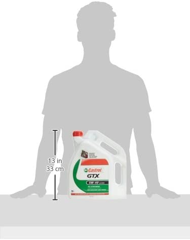 Castrol GTX High Mileage Engine Oil 5W-40 A3/B4 5L (German label ...