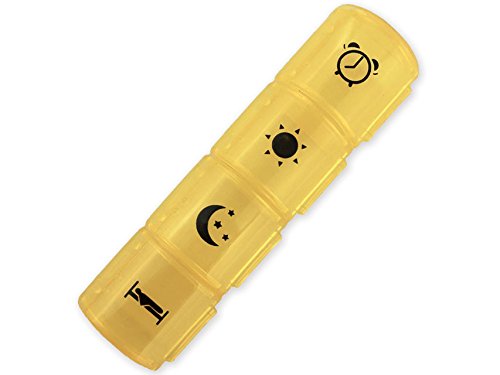 GIMA 25769 Weekly pill box x 4 spring type, Italian language, dosset ...