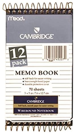 Cambridge Writing Pads – 12 Pack with 70 Sheets in Each Writing Pad ...